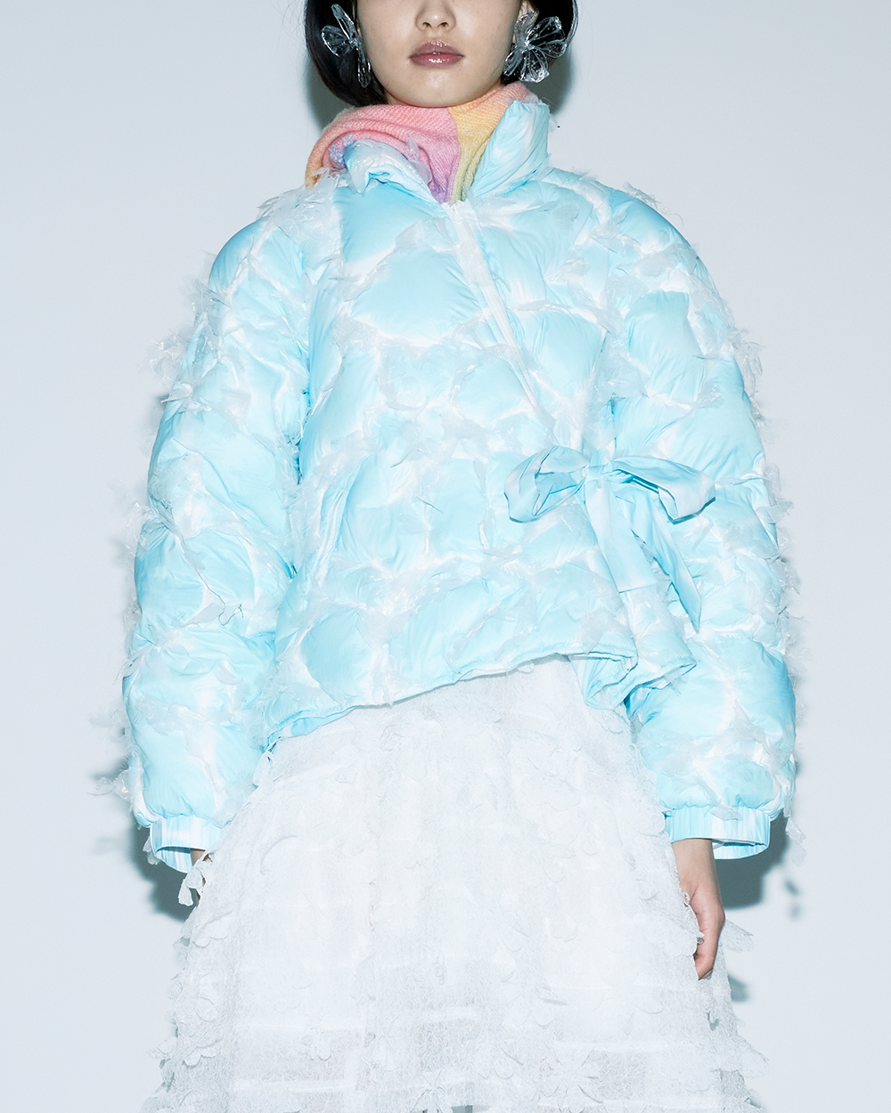 SUSAN FANG LASER CUT QUILTED BOW PUFFER